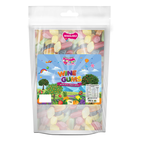 Sweets from Heaven – Wine Gums – 1kg Packet – KD FOODS