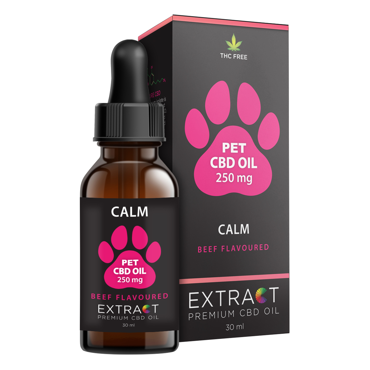 Extract – Calm Pet Variant CBD Oil – 500mg 30ml – KD FOODS